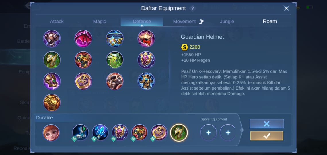 BUILD ANGELA SUPPORT TANK TERKUAT MOBILE LEGENDS 2022 - Lv.1